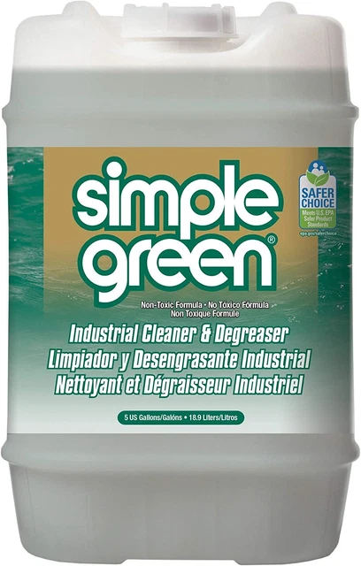 SIMPLE GREEN, SMP13006, Industrial Cleaner/Degreaser, 1 / Each, White ...