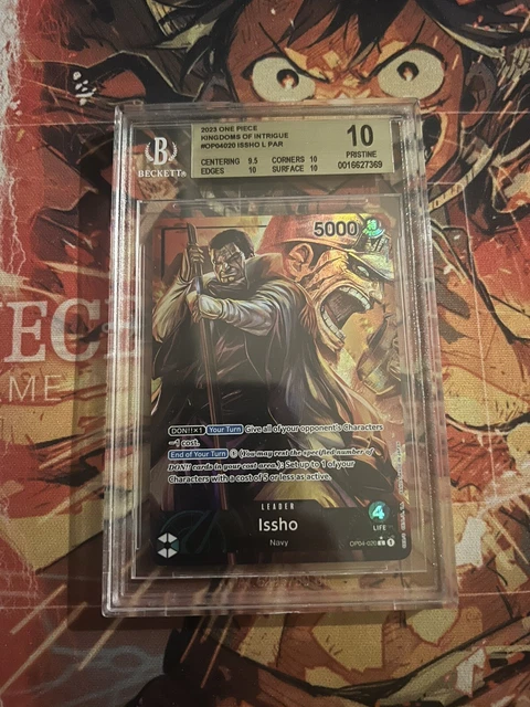 BGS 10 ISSHO ALT ART LEADER Kingdoms Of Intrigue ONE PIECE TCG English ...