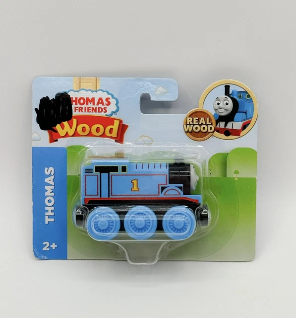 RARE THOMAS & FRIENDS Wooden Thomas Tank Engine Blue REAL WOOD 2019 $45 ...