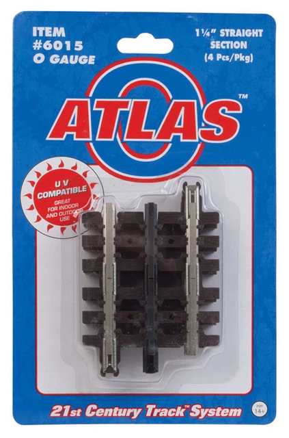 ATLAS O-21ST CENTURY Track System(TM) Nickel Silver Rail w/Brown Ties ...