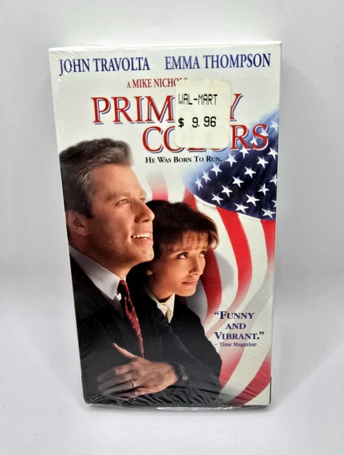PRIMARY COLORS [VHS Tape] John Travolta Emma Thompson - NEW Sealed VCR ...