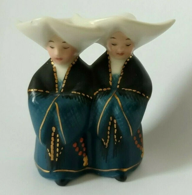 CERAMICA LENCI TORINO Originale Suore Coppia Di Suorine Koenig Scavini ...