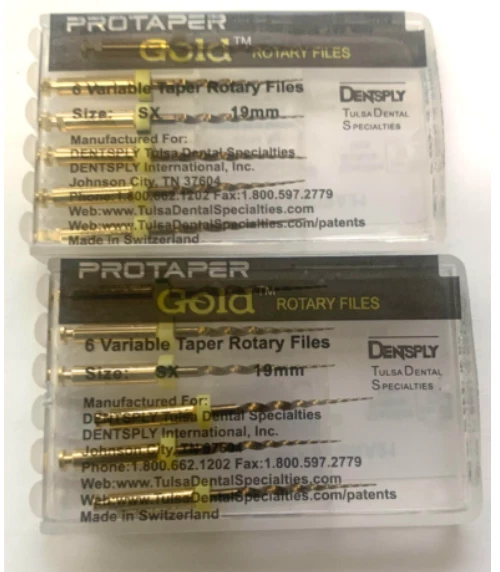 DENTSPLY PROTAPER GOLD Rotary Files Tulsa Assorted Endodontics F1,F2,F3 ...