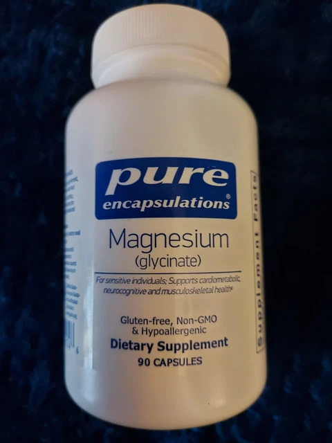 PURE ENCAPSULATIONS MAGNESIUM (Glycinate) 120mg - 90 capsule Magnesium ...