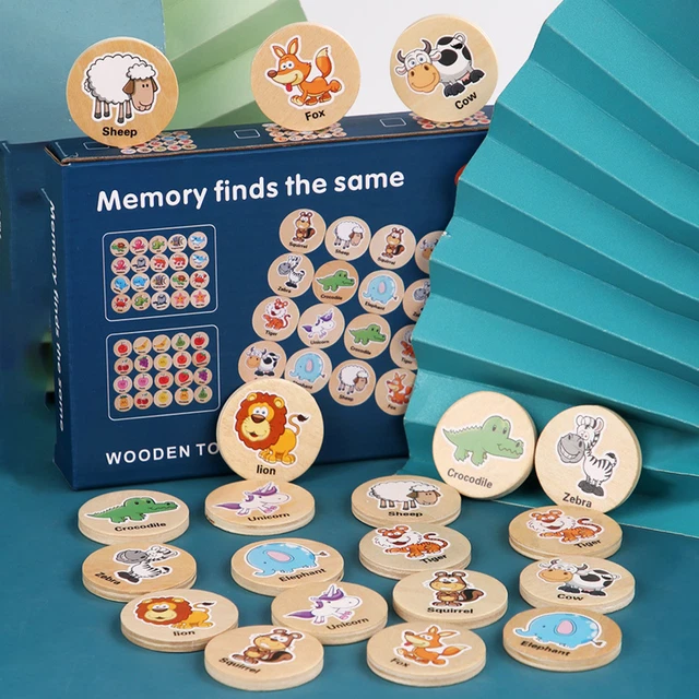 SUMMER CAMP CONCENTRATION Memory Matching Board Games for Preschool ...
