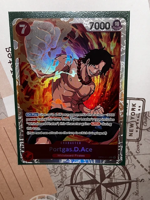 OP02-013 PORTGAS.D.ACE SUPER Rare One Piece TCG Card EUR 5,81 - PicClick DE