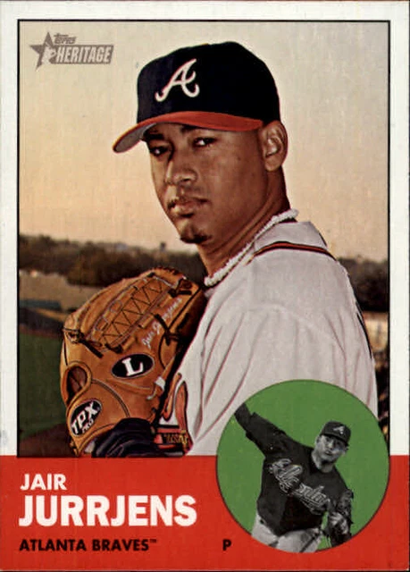 CARTE DE BASEBALL 2012 Topps Heritage Atlanta Braves #409 Jair Jurrjens ...