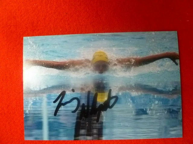 OLYMPIC SWIMMER TRAVIS Nederpelt Handsigned Photograph 6X4 Inch EUR 7 ...