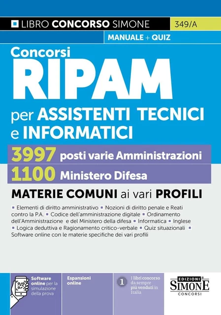 CONCORSI RIPAM PER Assistenti Tecnici E Informatici. 3997 Varie ...
