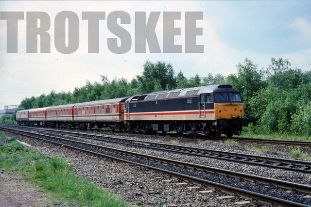 35MM SLIDE BR British Rail Diesel Loco Class 47 47973 Water Orton 1990 ...