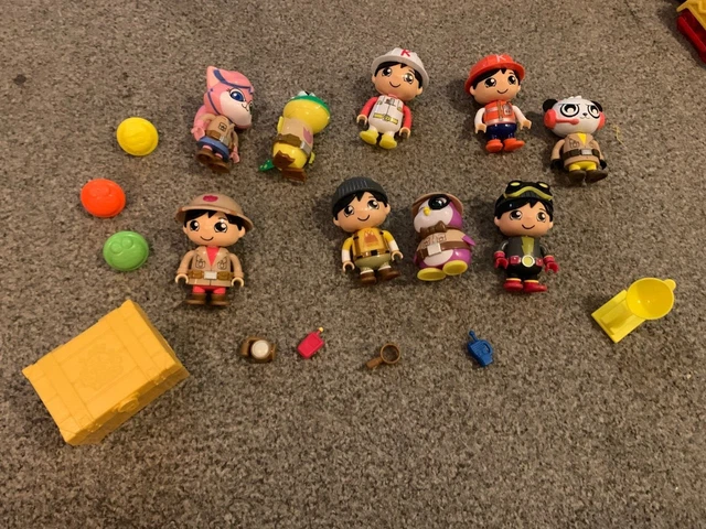 RYANS WORLD EXPLORER figures treasure peck alpha lexa combo panda ...