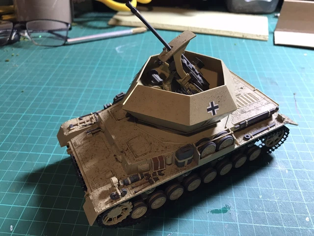 ITALERI 1:35 SCALE Model WW2 German Army Flakpanzer IV Ostwind SP AA ...