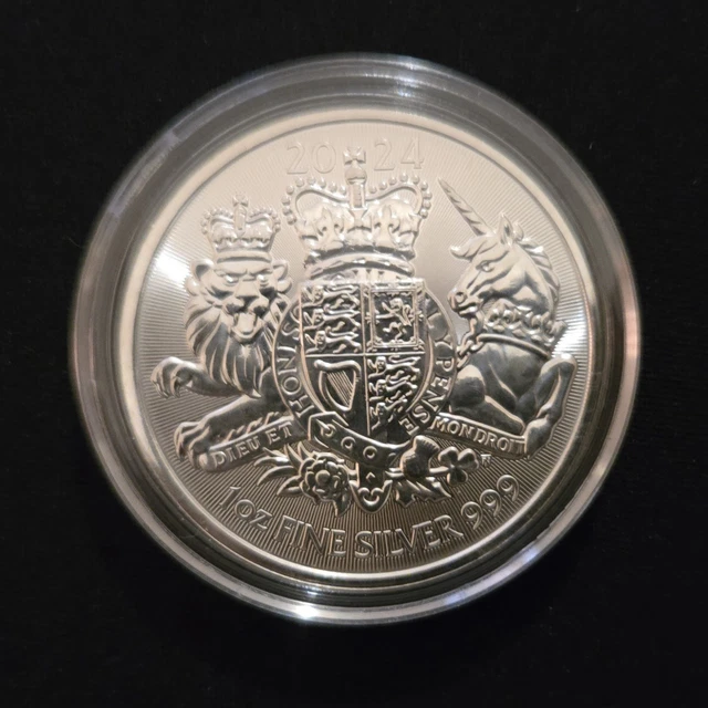 ROYAL MINT 2024 1oz Silver Bullion Coin the Royal Arms £83.90 - PicClick UK