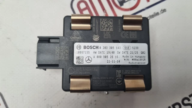 ORIGINAL MERCEDES-BENZ RADARSENSOR Distronic Radar Sensor A0009052616 ...