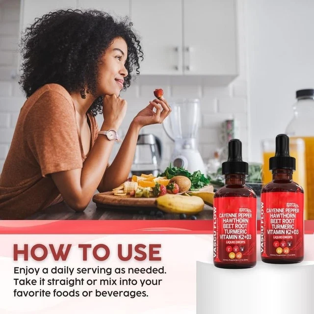 PEPPER HAWTHORN BEET Root Turmeric 1/2/3PCS Vitamin K2+D3 Cayenne ...