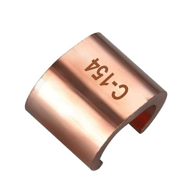 COPPER WIRE CONNECTOR C Type Terminal Clamp Copper C-shaped Clamp Cable ...