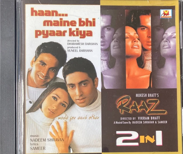 HAAN MAINE BHI pyaar kiya / RAAZ CD Music: Nadeem Shravan * BOLLYWOOD ...