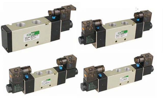 AIR PNEUMATIC SOLENOID Valve 2 position 5 way 3/8" 4V310-08-F-AC110V ...