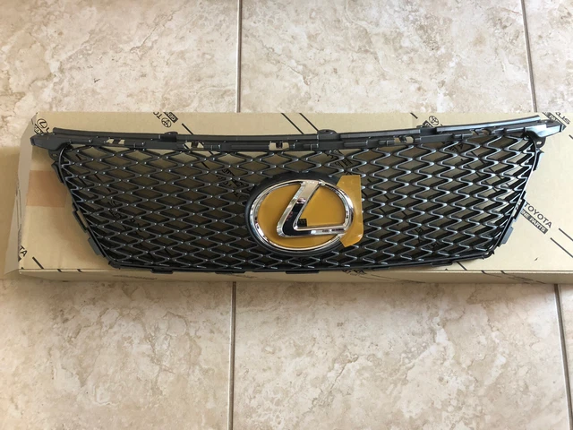 *NEW LEXUS IS250 IS350 F-SPORT OEM FRONT GRILLE w/ CHROME EMBLEM UPPER ...