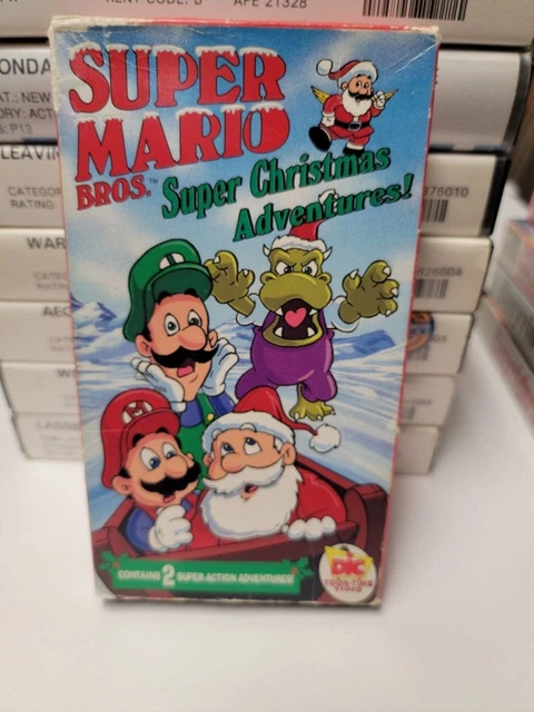 SUPER MARIO BROS Super Christmas Adventure VHS DIC Toon Time Cartoon ...