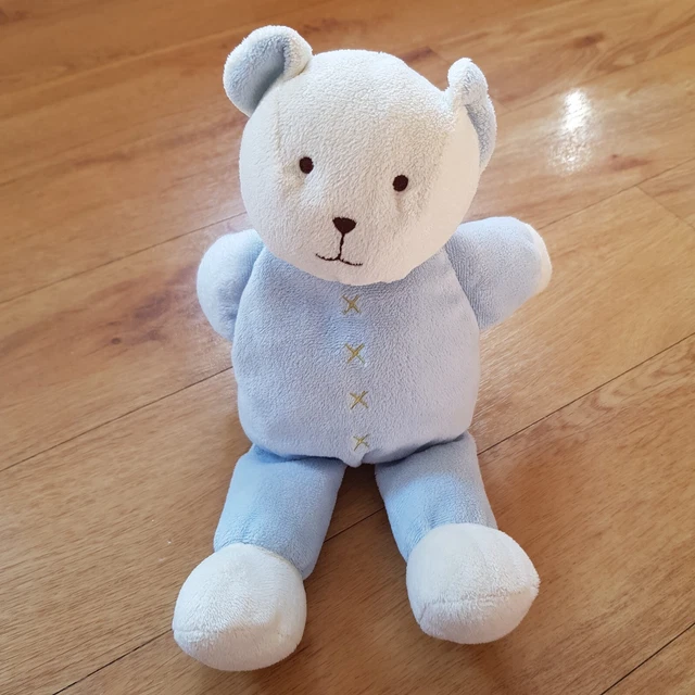 MARKS AND SPENCER M&S PETIT BEBE BEAR TEDDY comforter soother soft toy ...