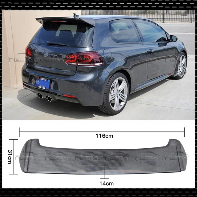 CARBON FIBER REAR Roof Spoiler Trunk Wing For 2010-2015 VW GOLF 6 MK6 ...