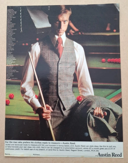 AUSTIN REED MENSWEAR Original UK Press Advert 1972 £5.91 - PicClick UK
