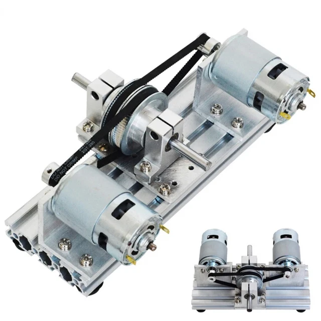 12V 24V DC Dual Spindle Motor Drive Kit 775 795 895 DC Motor DIY Lathe ...