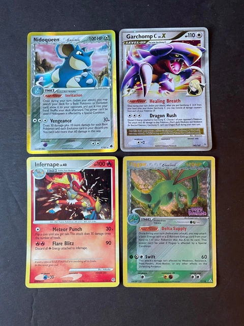 HOLOFOLIE POKÉMONKARTEN - Garchomp C LV X/Infernape LV40/Nidoqueen ...
