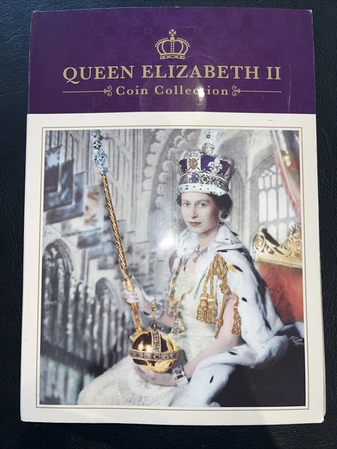 QUEEN ELIZABETH II Coin Collection First Folder 7x Coins. Macquarie ...