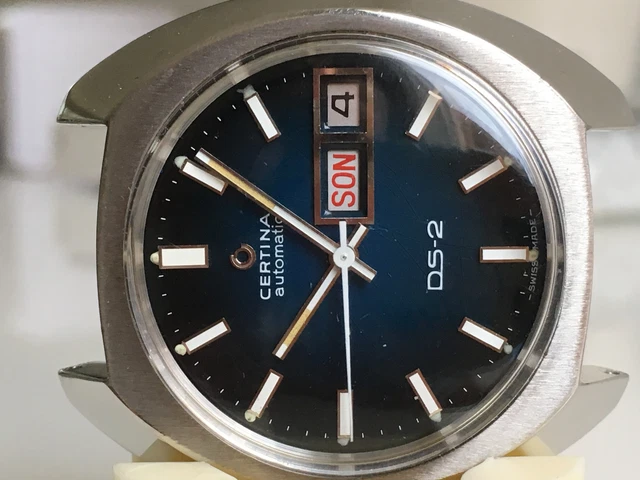 CERTINA DS-2 Certiday Automatic *BLUE dial, 1974* EUR 677,33 - PicClick FR