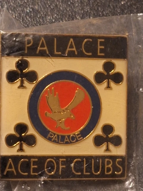 RARE FOOTBALL PIN Badge Cryistal Palace Football Club Palace Ace Of ...