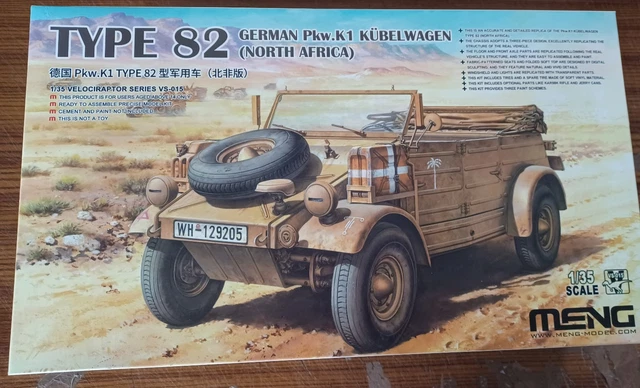 1:35 MENG VS015 German Pkw.K1 Kübelwagen Type 82 North Africa EUR 19,90 ...