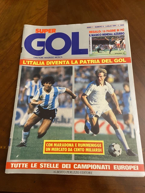 SUPER GOL 6 1984 Mundial 82 Maradona Rummenigge Roma Zico Juventus ...