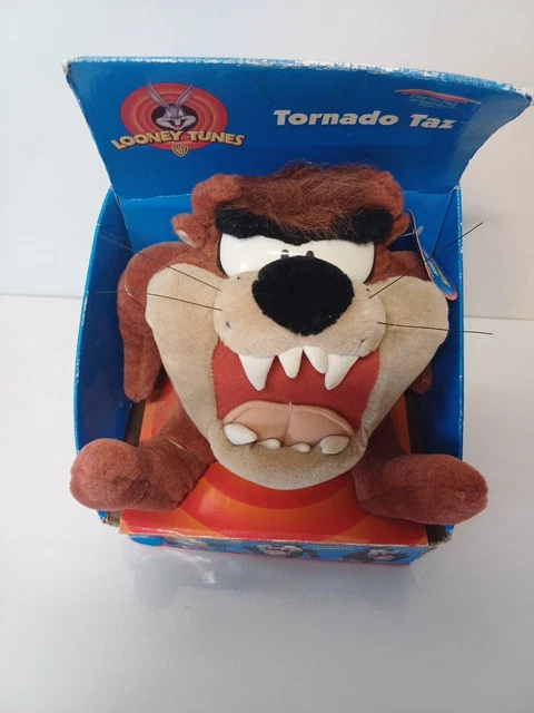 LOONEY TUNES TAZMANIAN Devil TORNADO TAZ Spinning Snarling Soft Toy ...