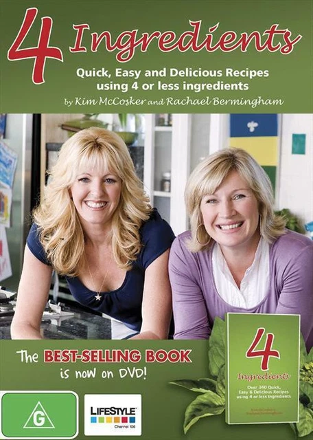 4 INGREDIENTS SERIES 1 DVD Cooking Show Quick Easy Recipes Cooking NEW ...