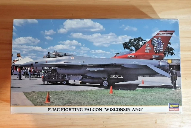 HASEGAWA 09378 F-16C FIGHTING FALCON WISCONSIN ANG 1/48 Model Aircraft ...
