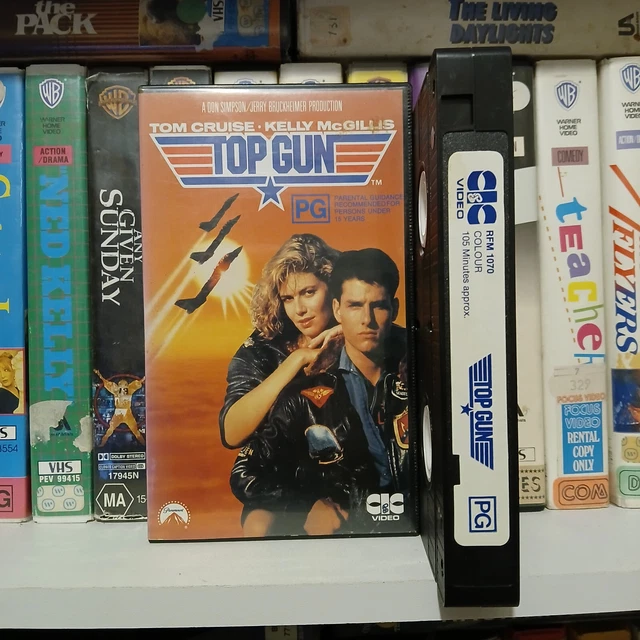 1987 TOP GUN- Cic Taft Vhs- Small Box Tom Cruise Kelly Mcgillis- $15.00 ...