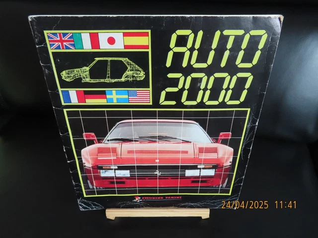 PANINI ALBUM AUTO 2000 teilgeklebt von 1985 mit Bentley,Ferrari, Jaguar ...