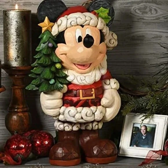 DISNEY TRADITIONS 17” Old St Mick Jim Shore Christmas Decor Mickey ...