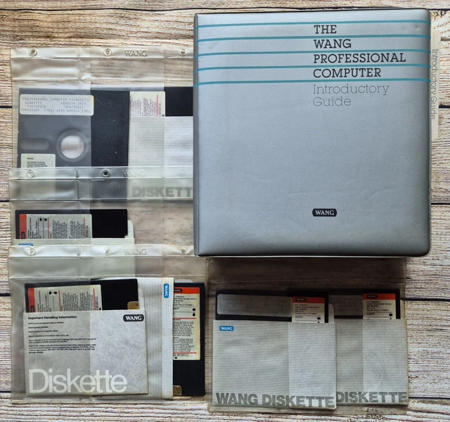 GUIDA INTRODUTTIVA COMPLETA Per Computer Professionale Wang Vintage + Dischi. Prop. EUR 17,52 ...