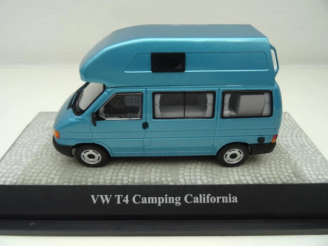 VOLKSWAGEN VW T4 Bus California Toit Surélevé Bleu Jamaicain 1:43 EUR ...