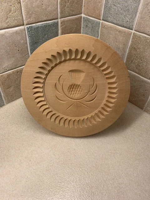 ORIGINAL VINTAGE STANLEY Whyte Thistle Wooden Shortbread Mould Never ...