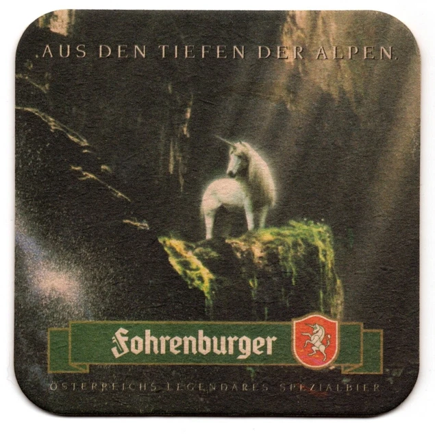 SOUS BOCK CARRÉ en Carton: Bière Autrichienne Sohrenburger, Licorne EUR ...