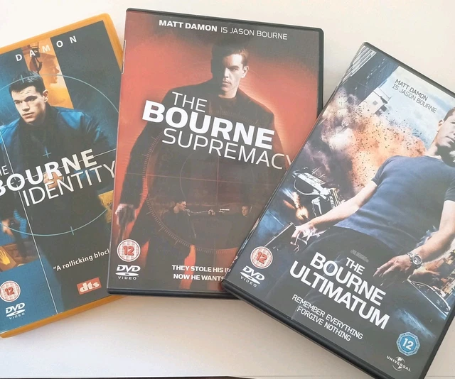 3 DVDS: THE Bourne Identity, The Bourne Supremacy and The Bourne ...