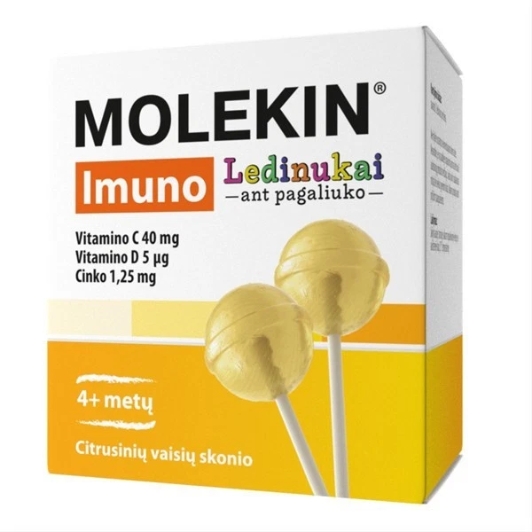 MOLEKIN IMUNO CITRUS Flavor 12 lollipops For Kids Immune Support £17.58 ...