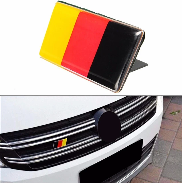 GERMAN FLAG LOGO Car Sticker Emblem Badge Front Grill Grille Decal ...