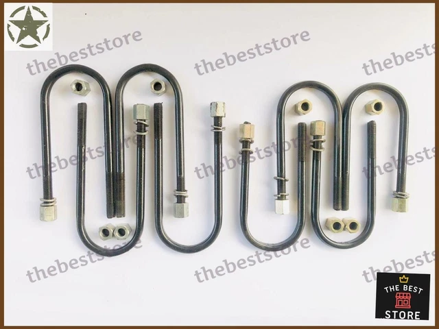 WILLYS JEEP REAR/FRONT Leaf Spring U-Bolt Clip (8 Required Per Vehicle ...
