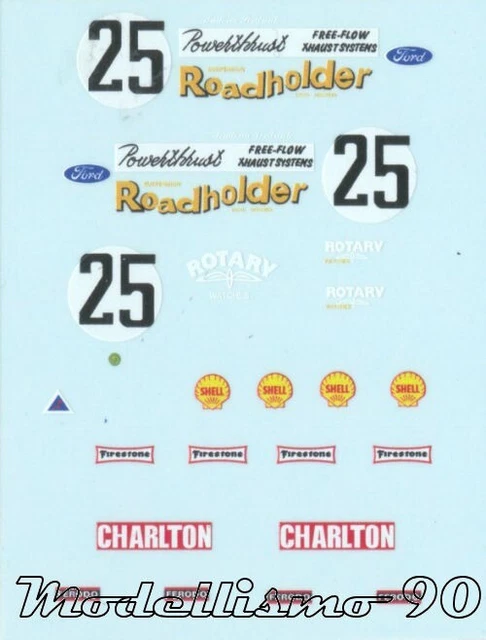 DECAL 1/43 LOTUS 49C F.1 Ford Southafrican GP 1970 Dave Charlton NEW ...