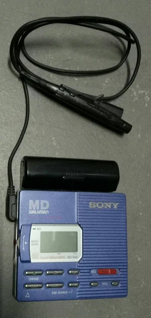 SONY MZ-R90 MD Player Portable MiniDisc Walkman with RM-MZ2S headphone ...